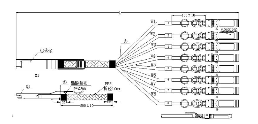 400G QSFP-DD to 8*50G SFP56 DAC - 态路通信
